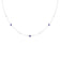Blue Sapphire Station Chain Necklace